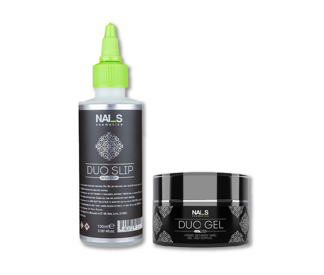 Set of Acrygel DUO UV/LED, 30mll + Duo Gel Slip Solution, 100ml
